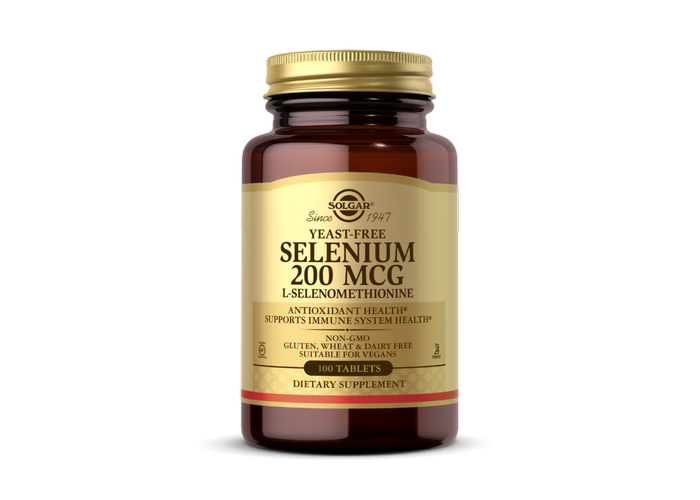 Solgar Selen 200 ug 100 tabletek nie zawiera drożdży | Bez Recepty ...